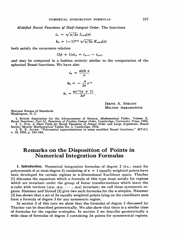 Remarks On The Disposition of Points | PDF | Integral | Mathematics