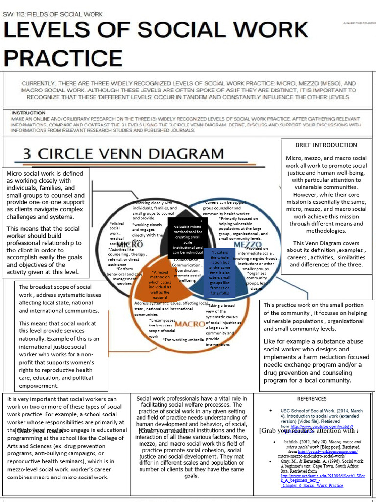 Understanding Micro, Mezzo, Macro Social Work | PDF | Social Work ...