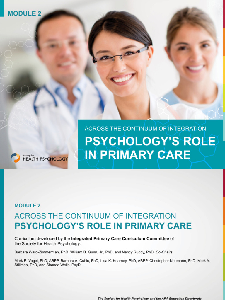 Unit 2- Psychology's Role in Primary Care | PDF | Mental Disorder ...