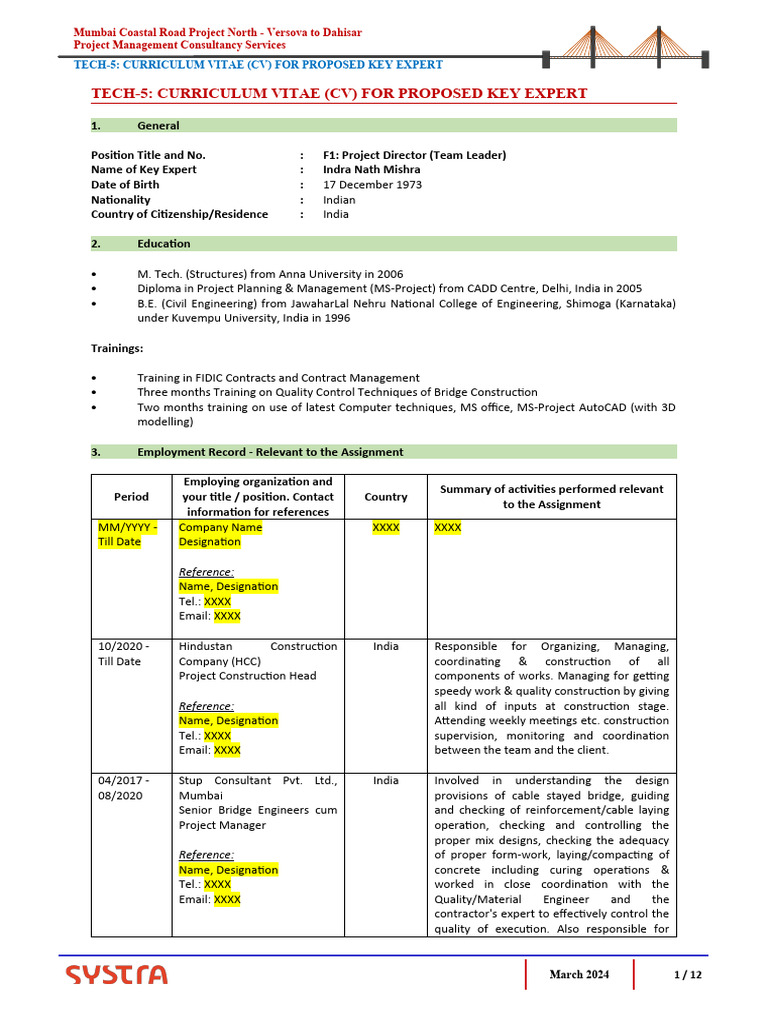 Indra Nath Mishra - Project Director | PDF | Civil Engineering | Structural Engineering