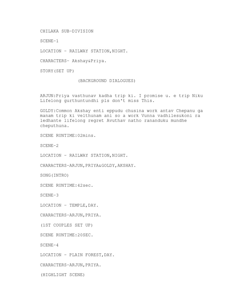 Script Chilaka Sub-division | PDF