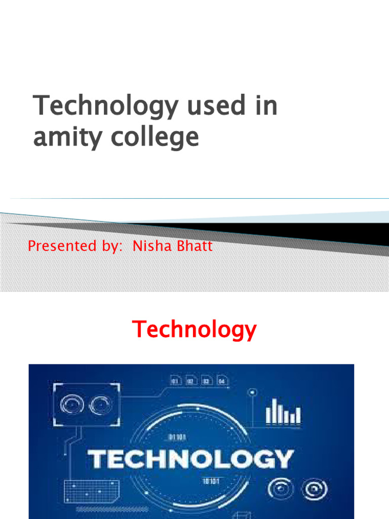 Technology Used in Amity College | PDF | Closed Circuit Television ...