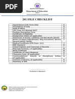 201 Files Checklist | PDF