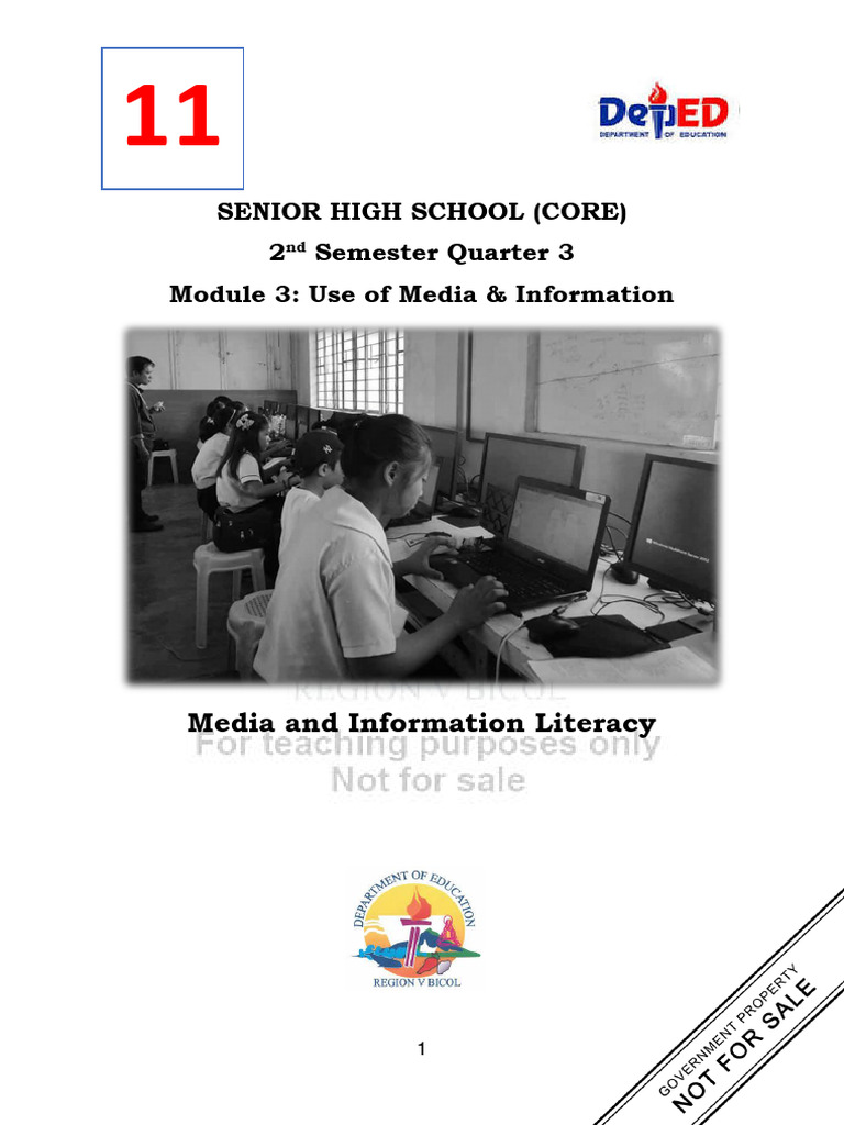 Module 3 Use of Media Information | PDF | Journalism | Social Media