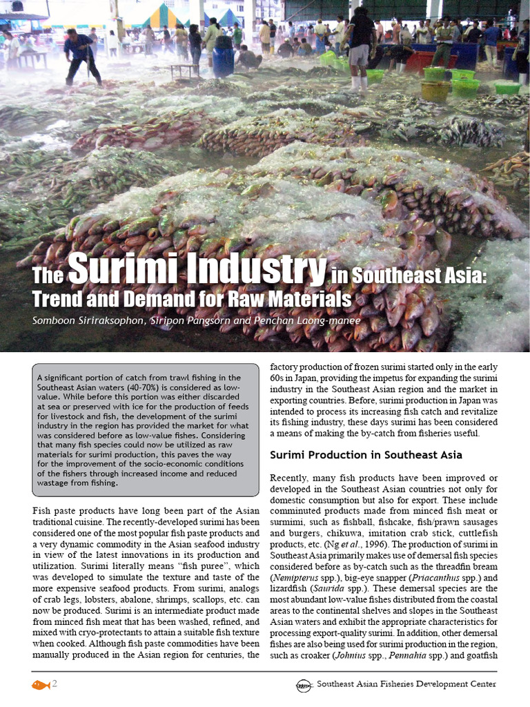 Sp7-2 Surimi Industry | PDF | Fishery | Southeast Asia