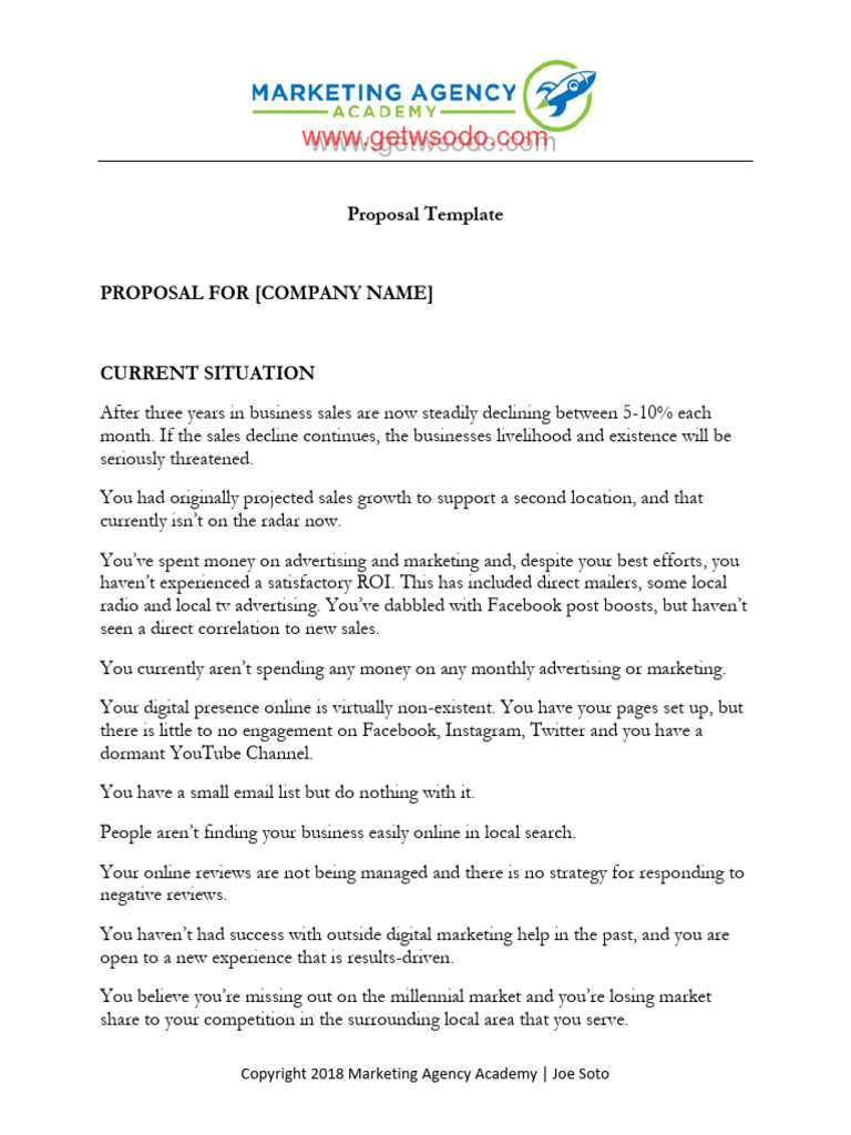 05-Proposal Checklist Proposal - Agreement Templates 04 | PDF | Digital ...