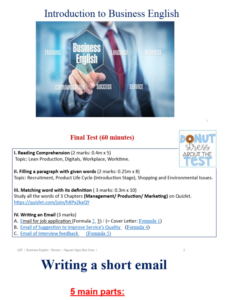 Introduction To Business English - Review | PDF | Résumé | Paragraph