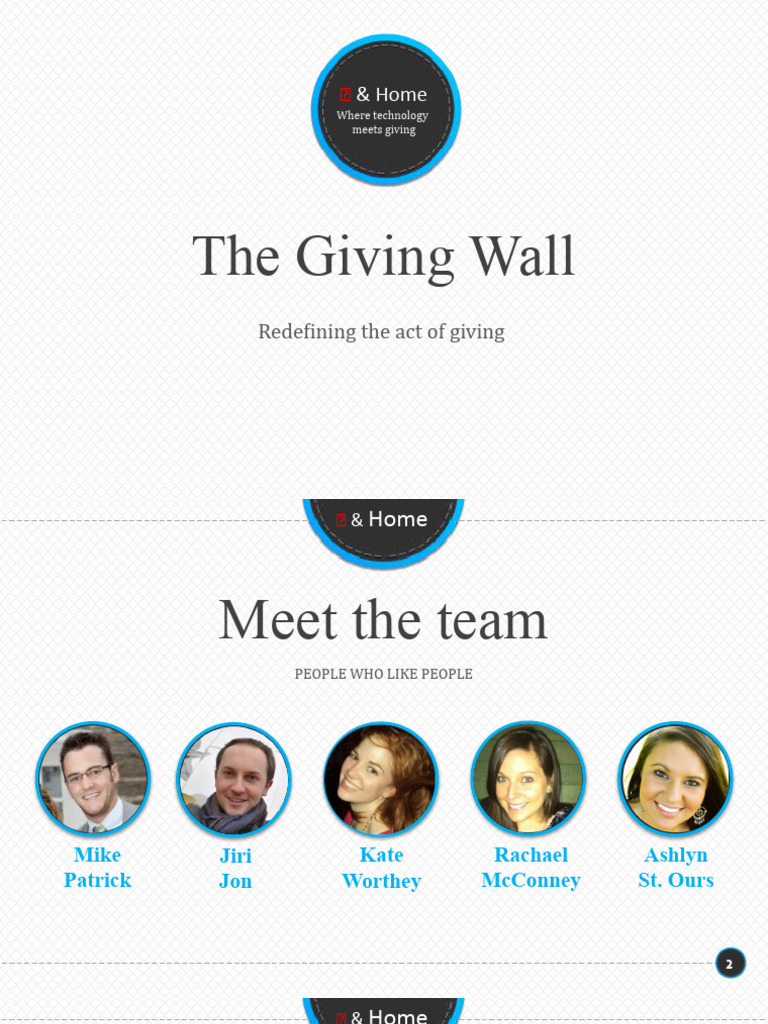The Giving Wall Project School Presentation | PDF | Computing