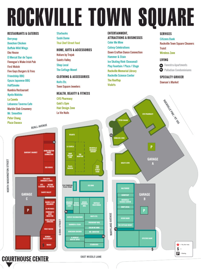 Rockville Town Square | PDF | Restaurants | Food Industry