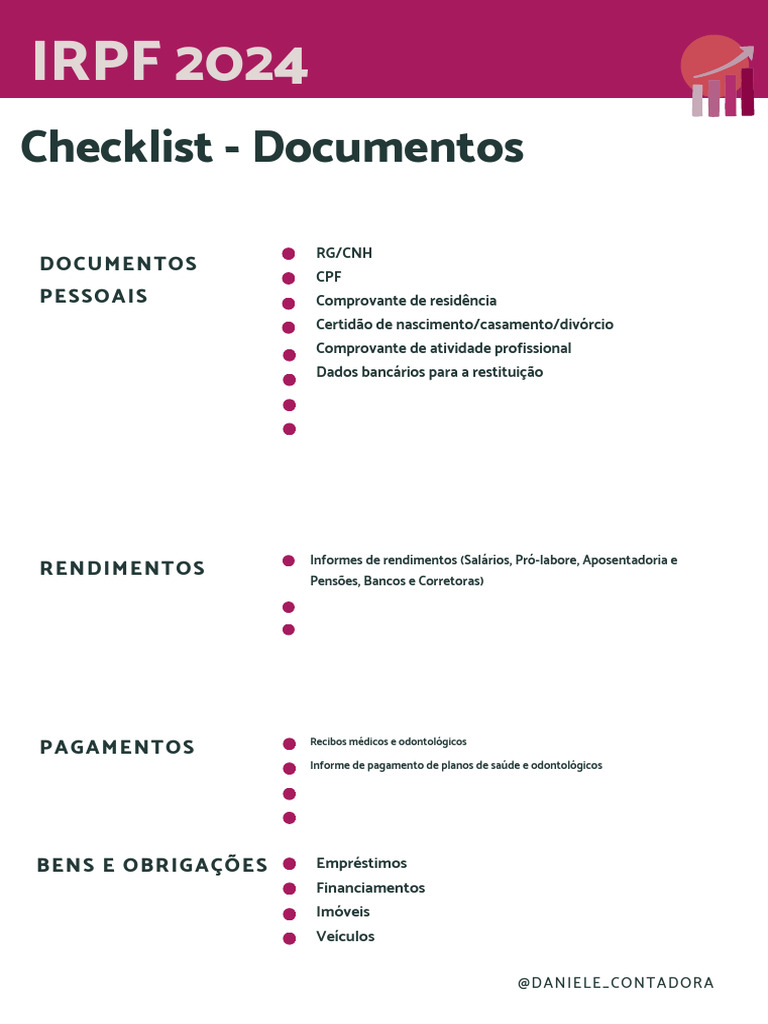 Check List IRPF 2024 | PDF