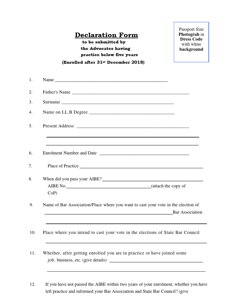 Declaration - Form - Below - Five - Years (Final) (21.02.2024) Final ...