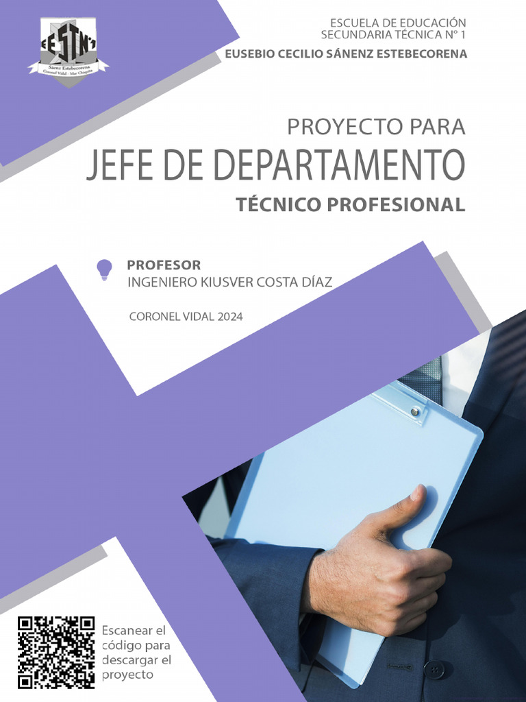 Proyecto para Jefe de Departamento Tecnico Profesional | PDF