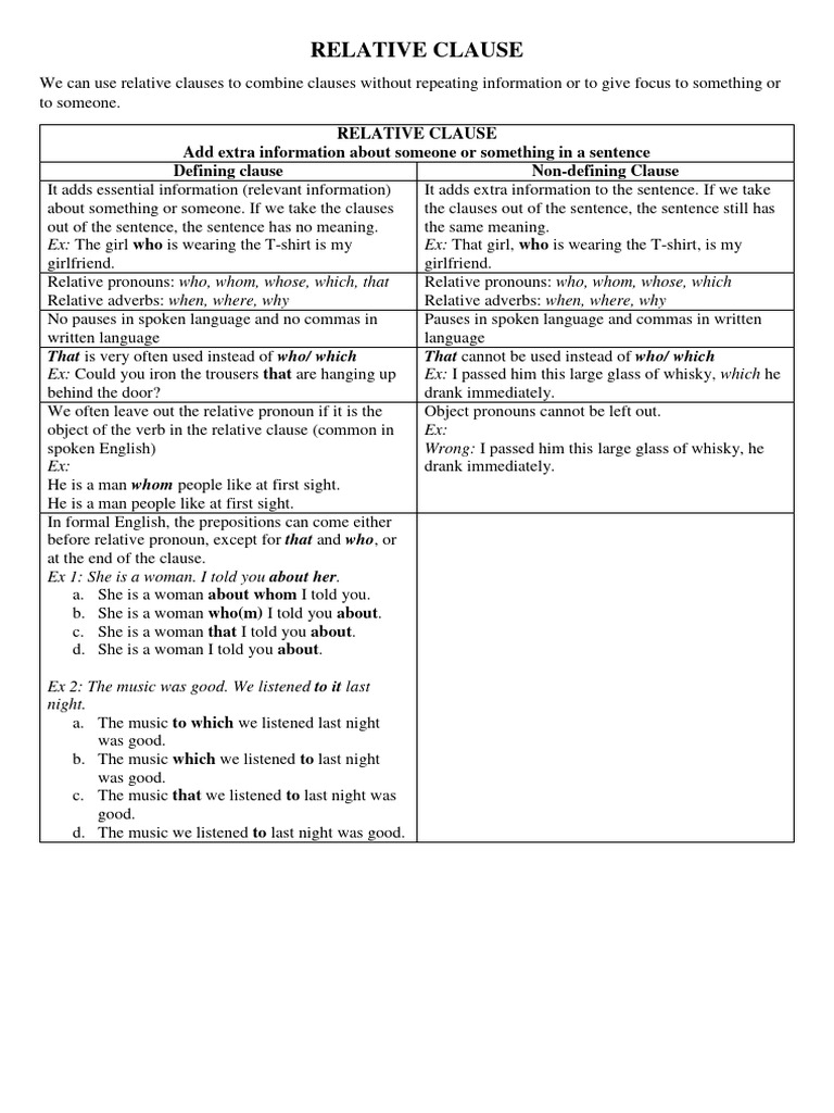 Relative Clause-7 | PDF | Linguistics | Grammar