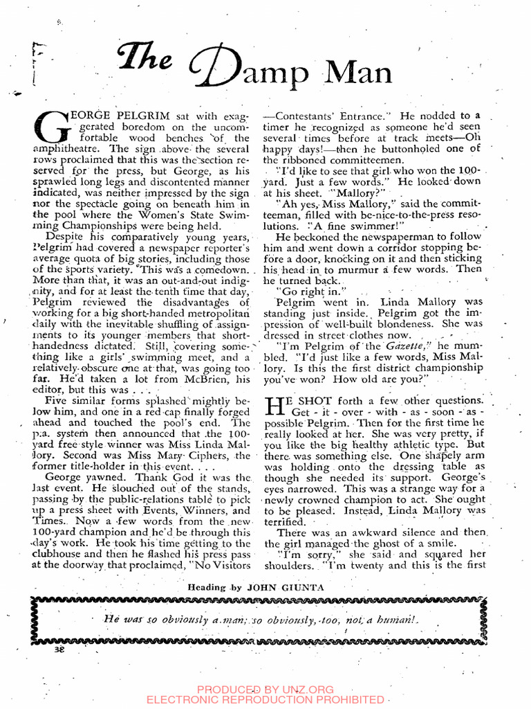 The Damp Man | PDF | Poetry | General Fiction