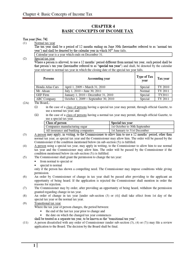 Chapter 4. Basic Concepts of Income Tax - Locked | PDF | Tax Deduction | Income