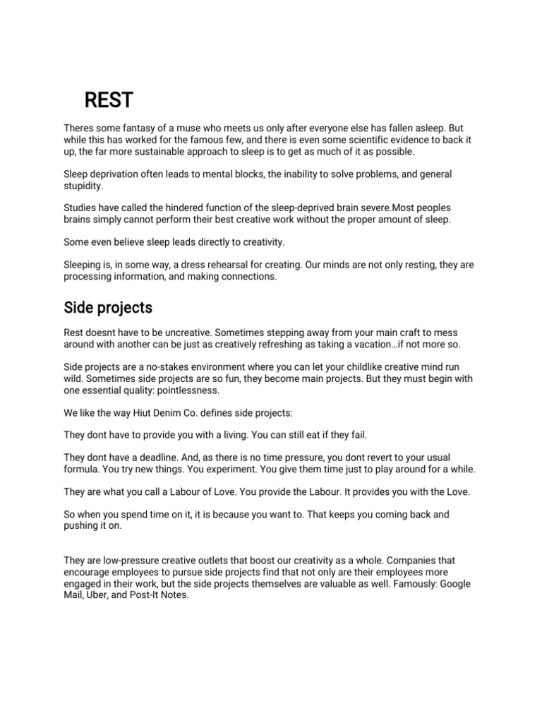 Rest | Download Free PDF | Meditation | Mind