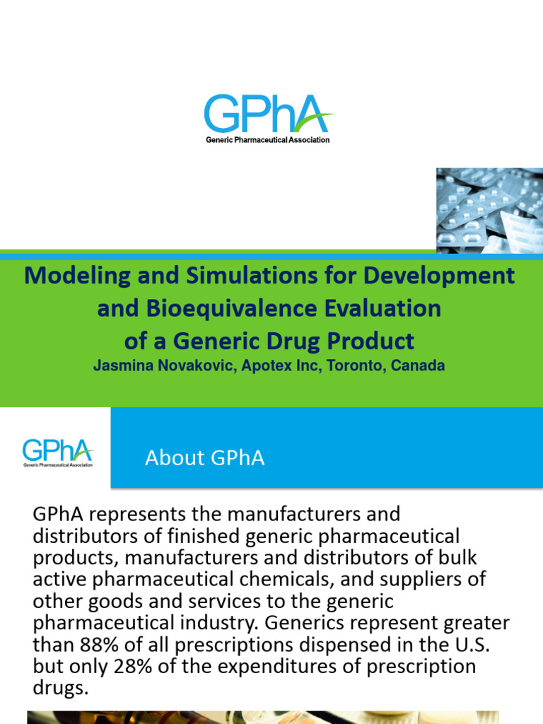 Modeling and Simulations For Development and Bioequivalence Evaluation ...