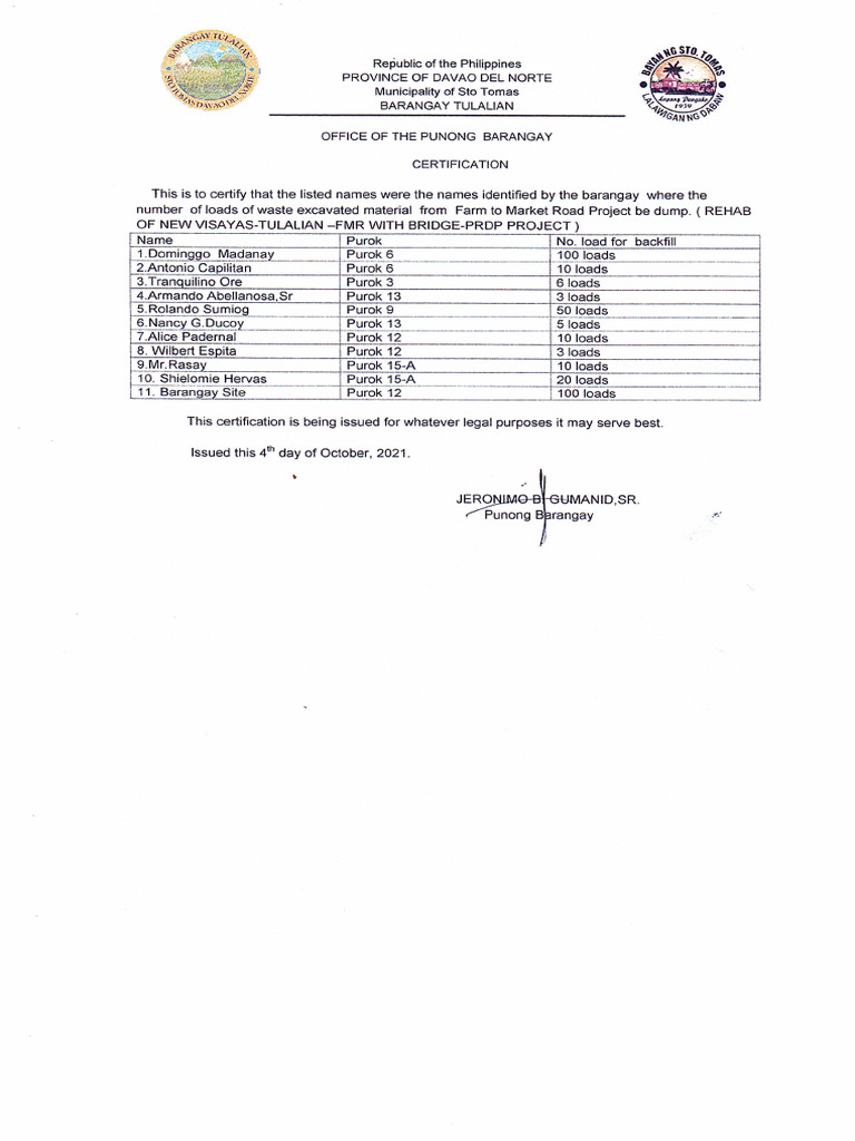Certification Waste Disposal | PDF