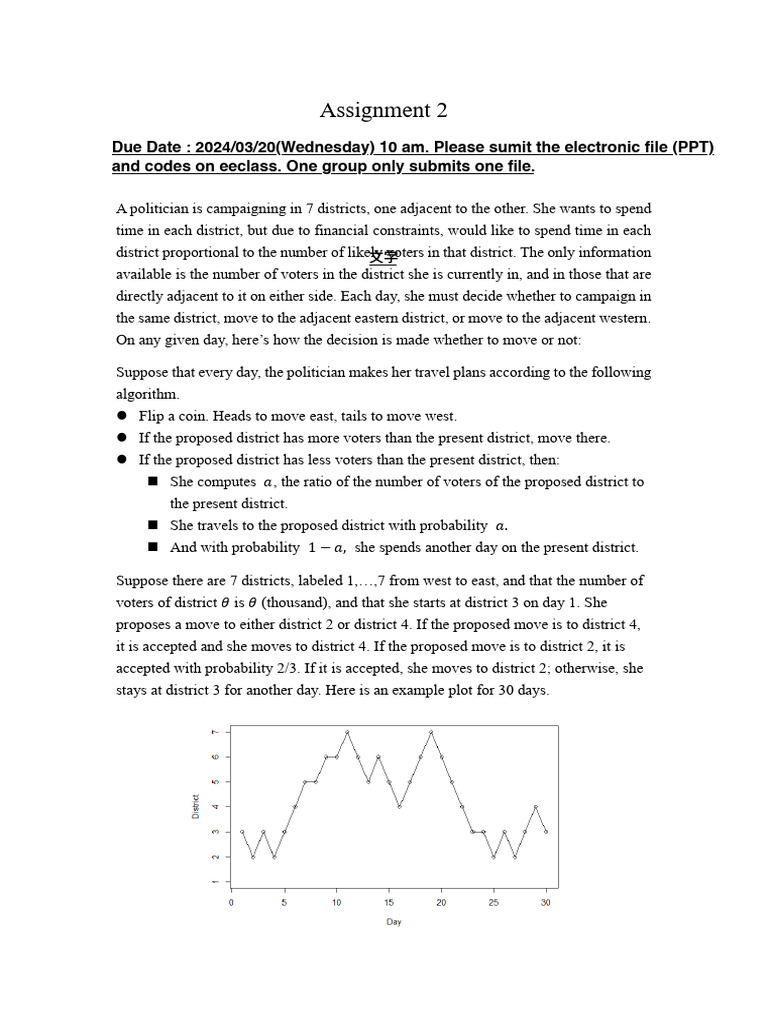 Assignment 2 Markov Chains - 2-3 | PDF | Computer Programming | Applied Mathematics