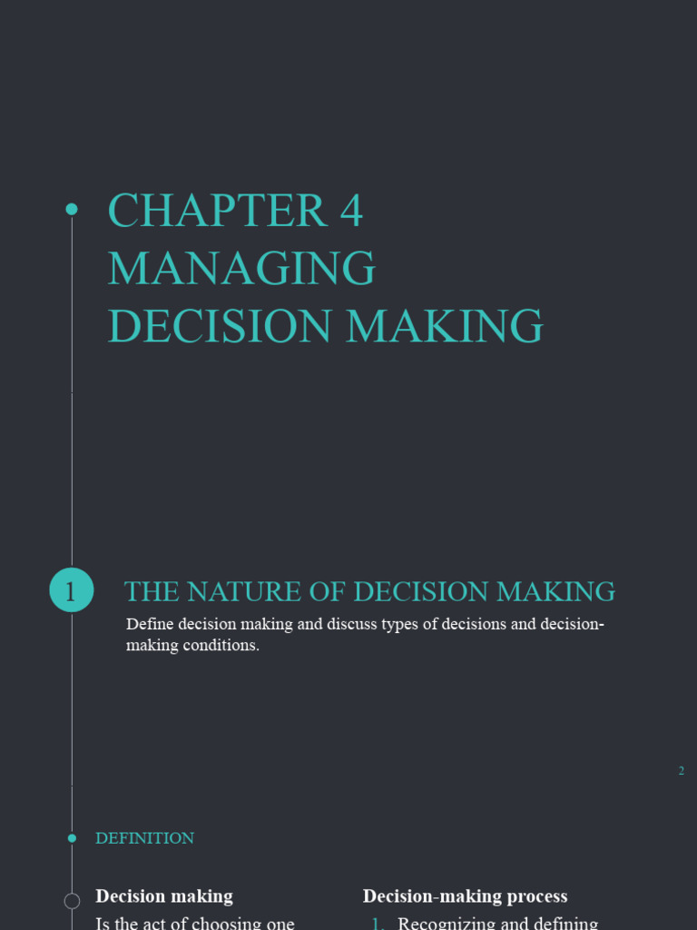 Decision Making for Managers | PDF | Decision Making | Risk