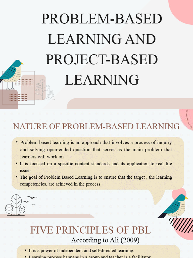 Lesson 2 Problem-Based Learning and Project Based Learning | PDF | Project Based Learning ...