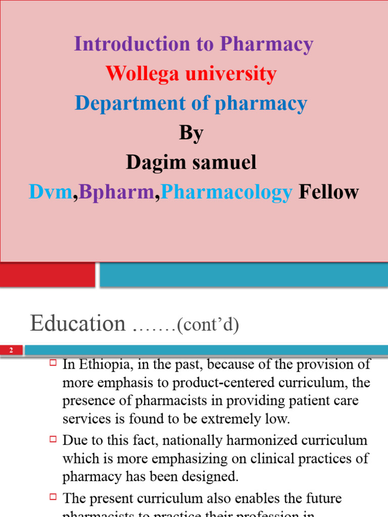 Introducation To Pharmacy | PDF | Medical Prescription | Pharmacy