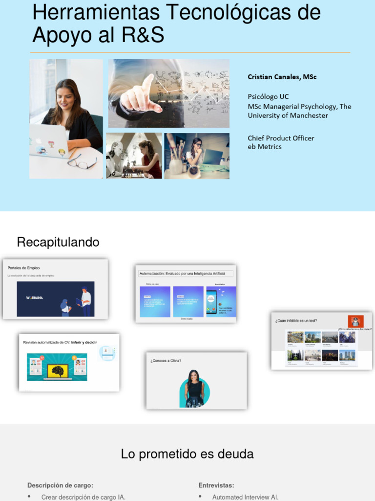 Herramientas Tecnológicas de Apoyo al RS_Clase 3_Subir | PDF | Inteligencia artificial ...