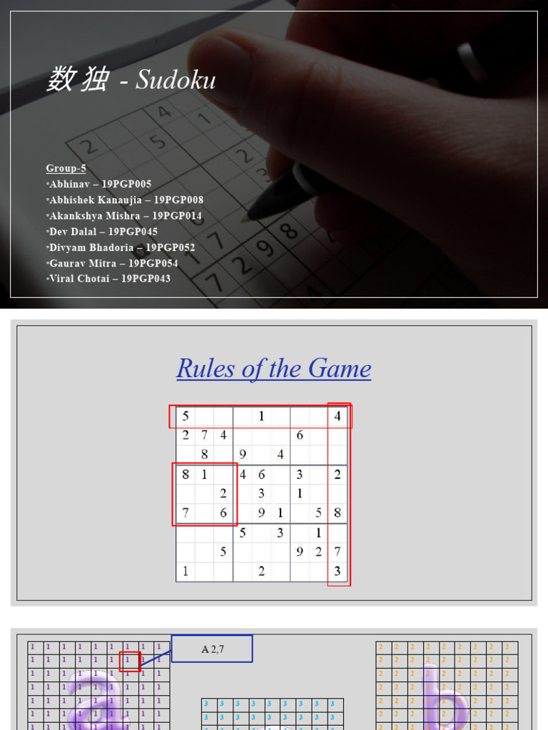 Group 5 - Sudoku - GAURAV MITRA | PDF