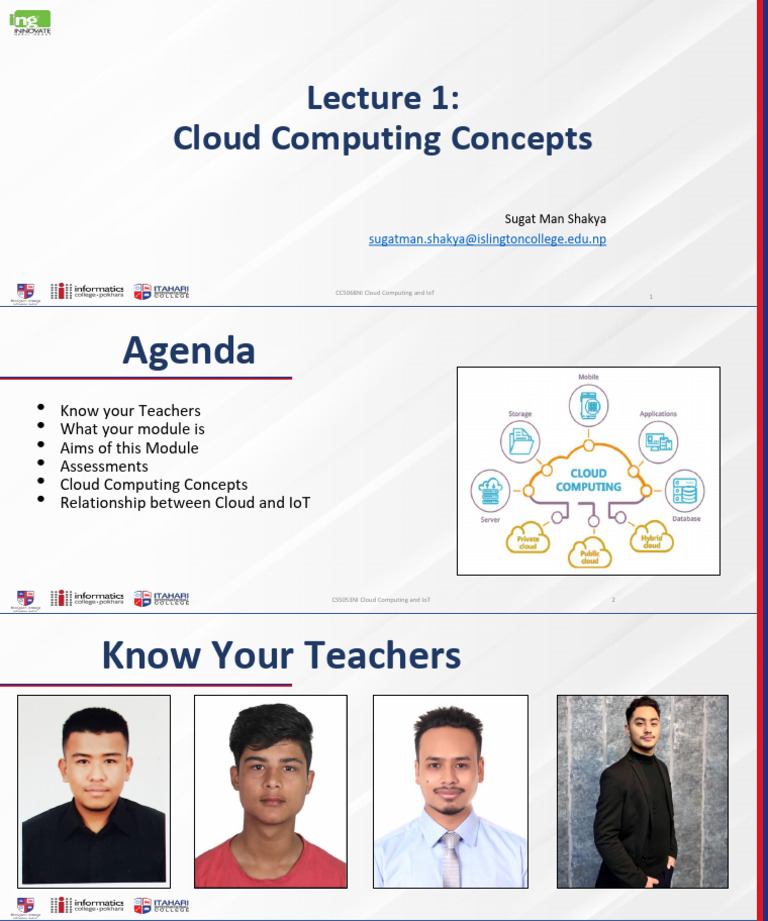 Week1Lecture 91644 | PDF | Cloud Computing | Internet Of Things