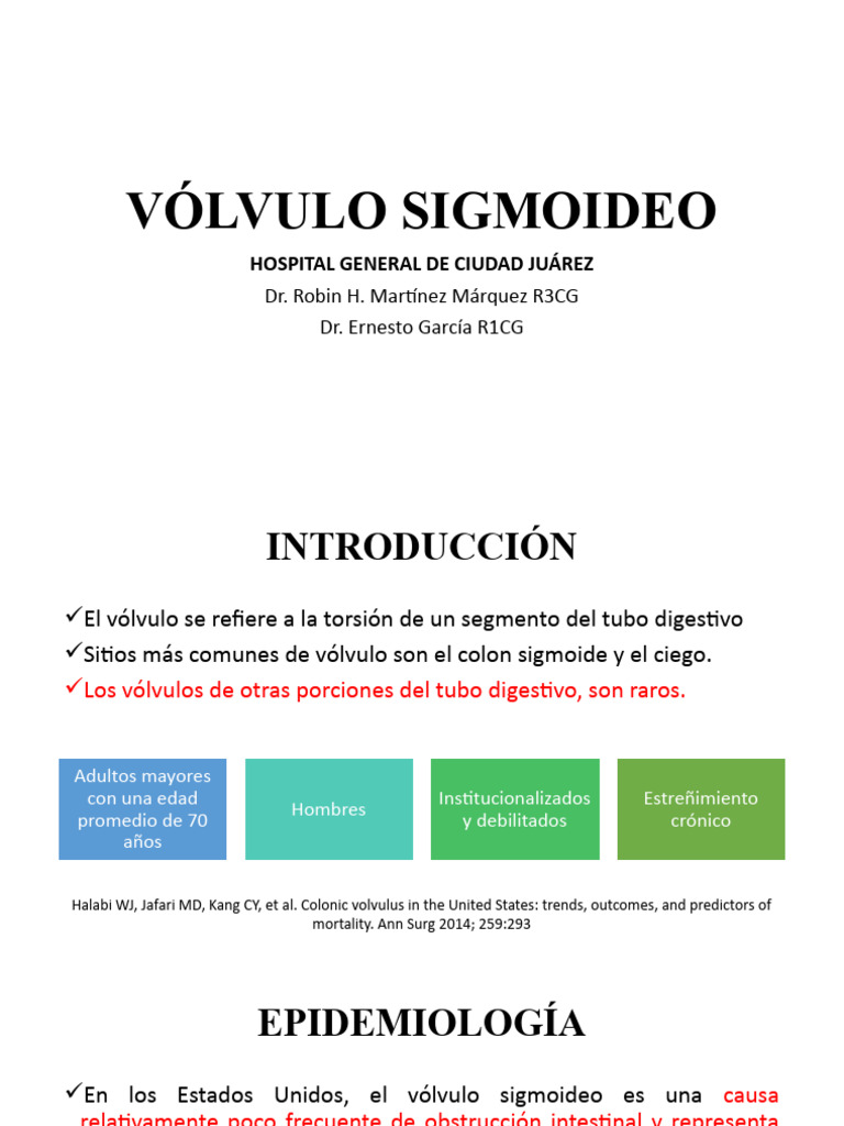 VÓLVULO SIGMOIDES | PDF | Estreñimiento | Gastroenterología