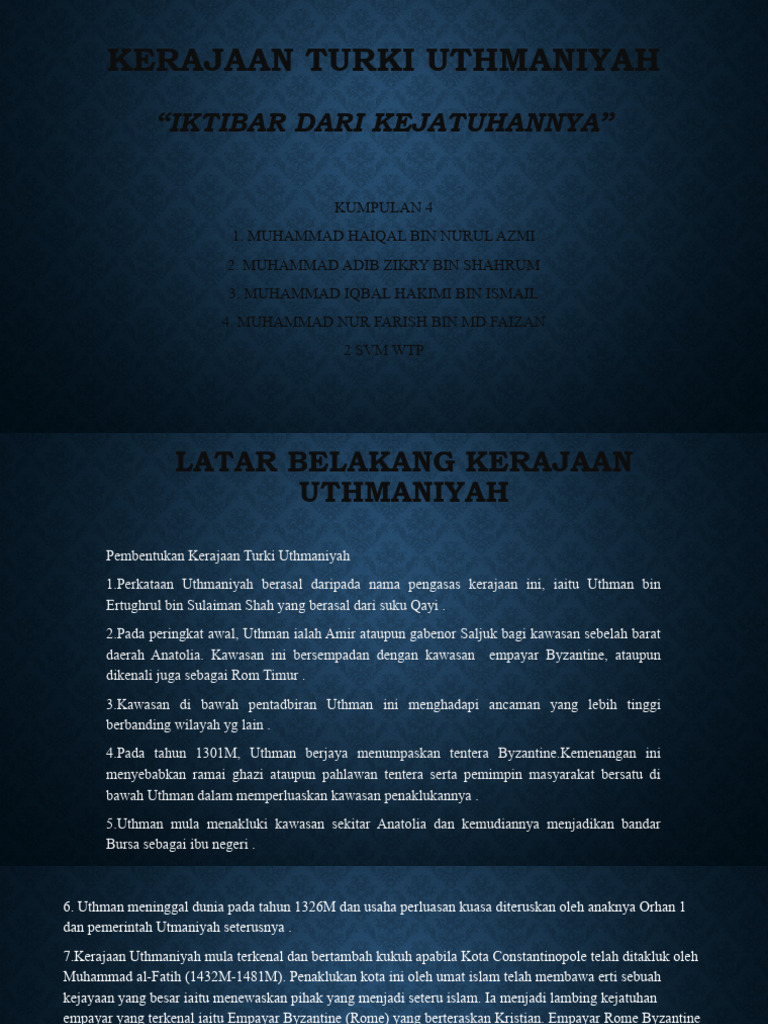 Kerajaan Uthmaniyah | PDF