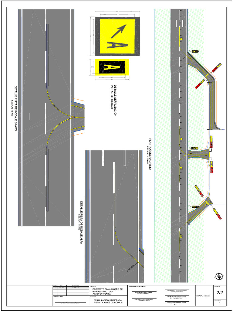Plano Planta Señalizacion Pista de Rodaje - 02 | PDF