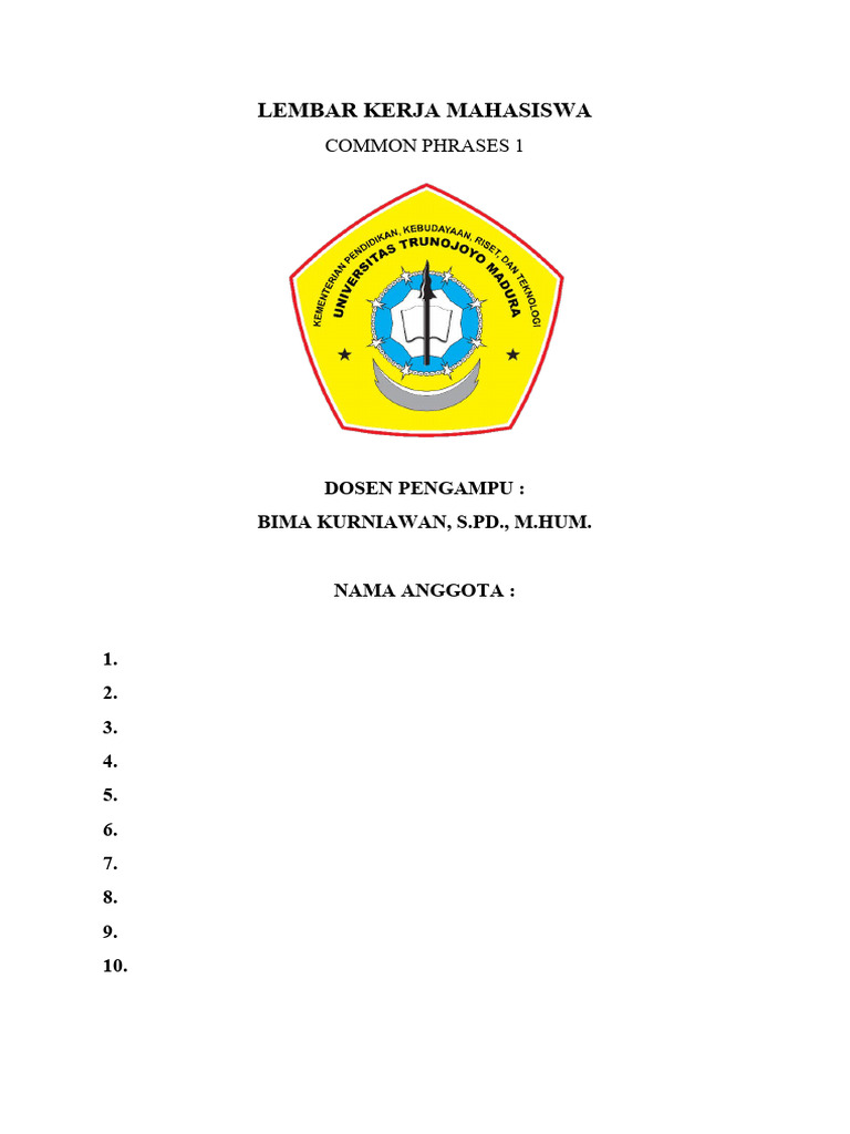 LKM 1 BIG Common Phrases 1 | PDF