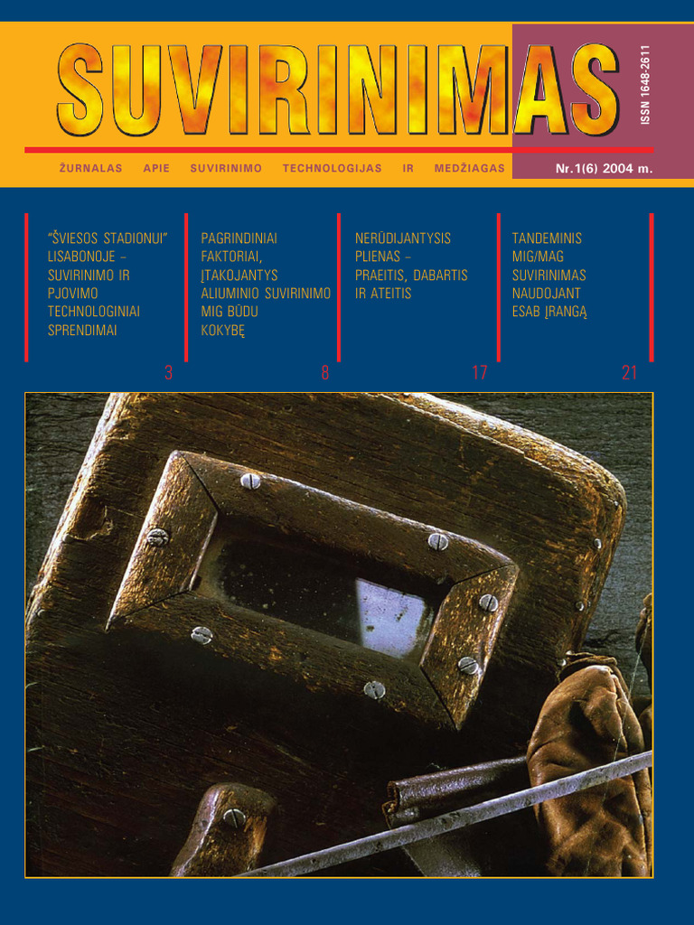 Suvirinimas 2004 Nr. 1 | PDF
