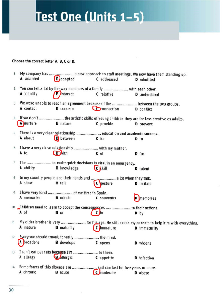 General Vocab Test 1 | PDF