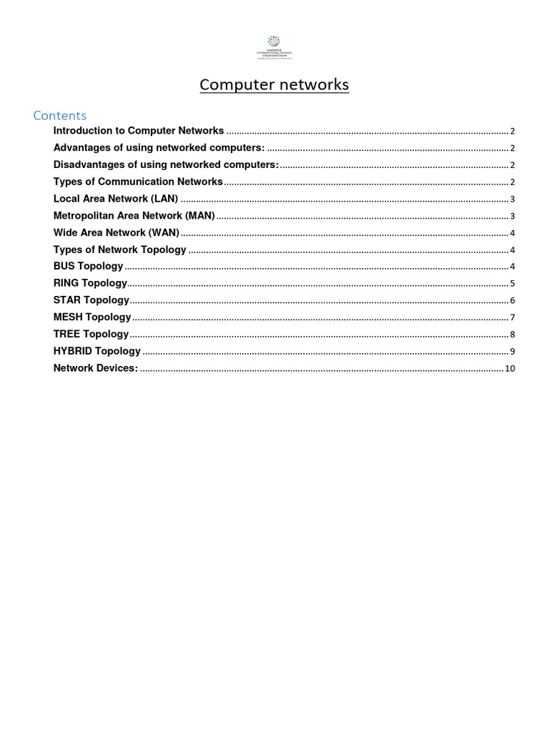 Computer Networks | PDF | Network Topology | Computer Network