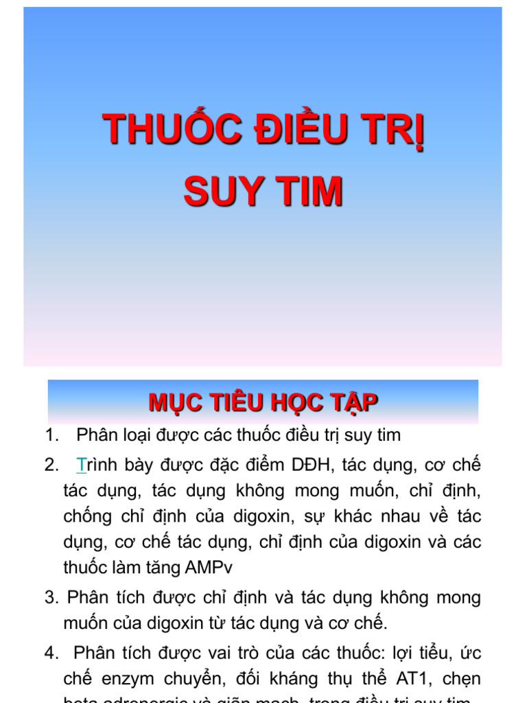 Thuốc điều trị suy tim | PDF