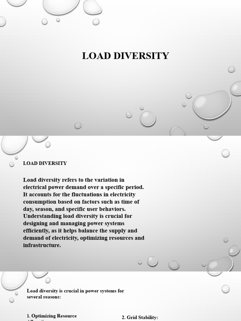 Load Diversity | PDF | Electrical Grid | Efficient Energy Use
