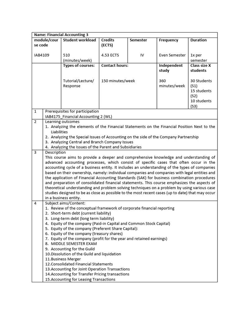 Akuntansi Keuangan 3 Pdf Accounting Financial Statement