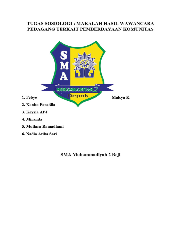 Makalah Sosio Wawancara | PDF | Ilmu Sosial