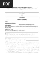 Employment Contract Addendum Agreement | PDF | Employment | Civil Law ...