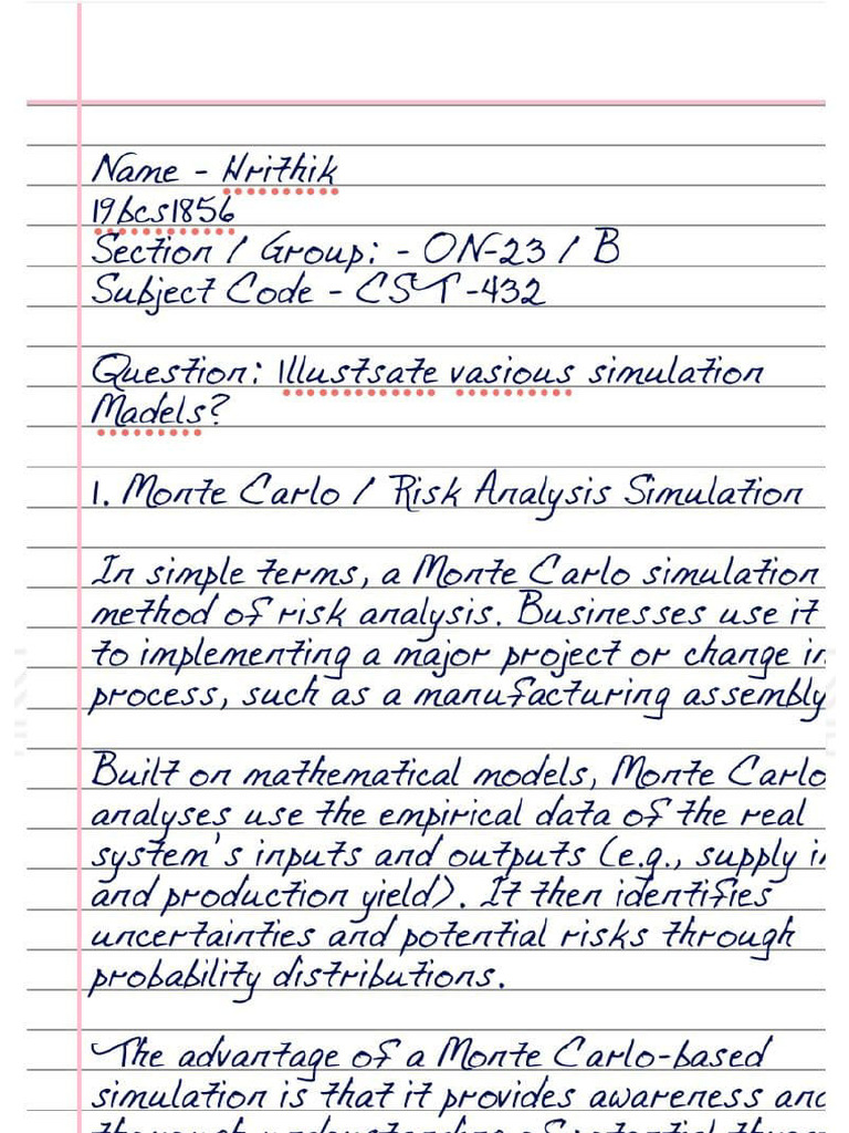 Modeling and Simulation | PDF