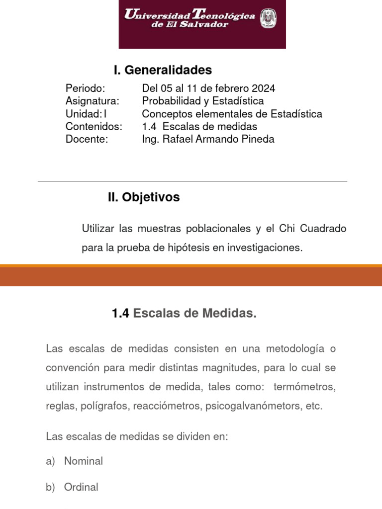 Escalas de Medidas en Estadística | PDF | Nivel de medida | Estadísticas