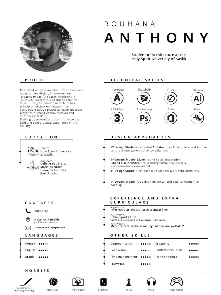 Anthony - Rouhana.CV Compressed | PDF
