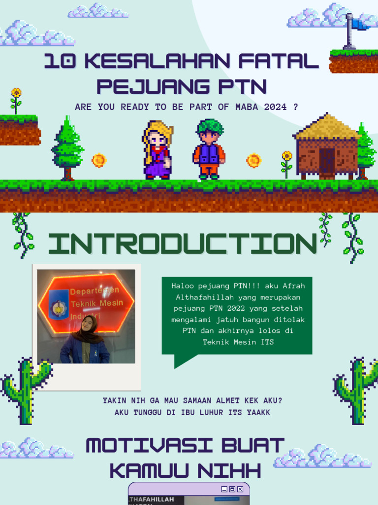 Materi #4 10 Kesalahan Fatal Pejuang PTN | PDF | Karier & Perkembangan | Pengembangan Diri