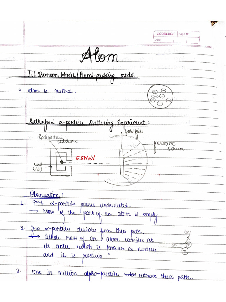 Atom Notes | PDF