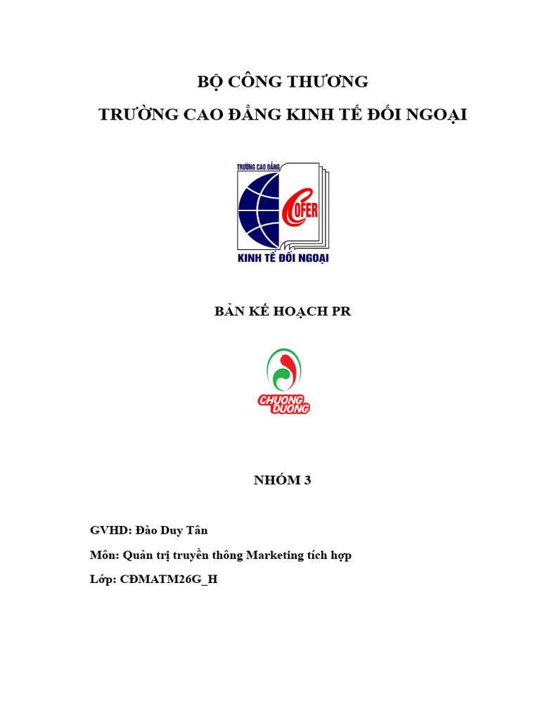 Bản Kế Hoạch QTTT | PDF