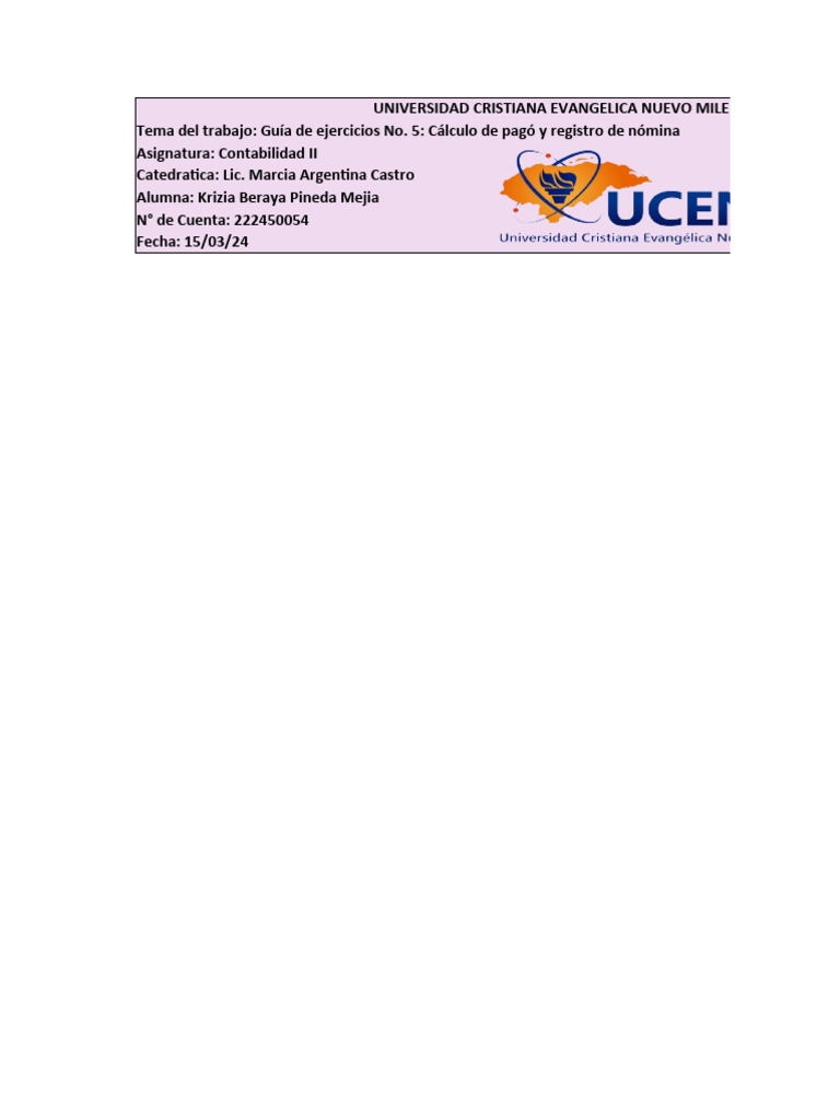 Guia 5 Contabilidad Ii Pdf Jubilación Impuestos