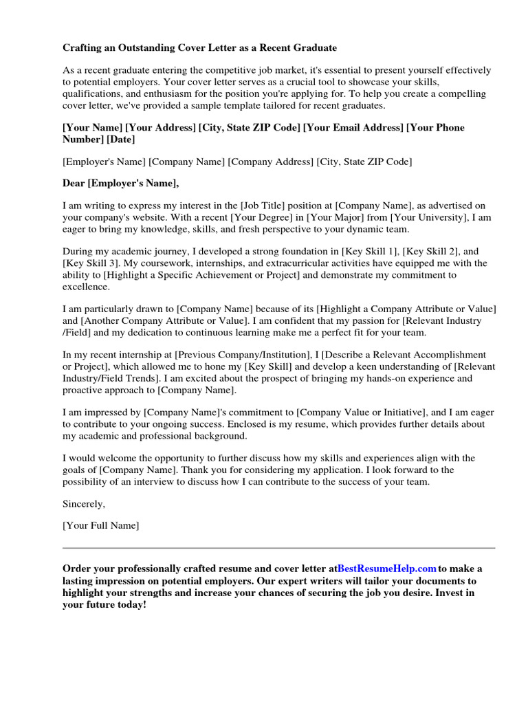Cover Letter Example Recent Graduate | PDF | Résumé | Http Cookie