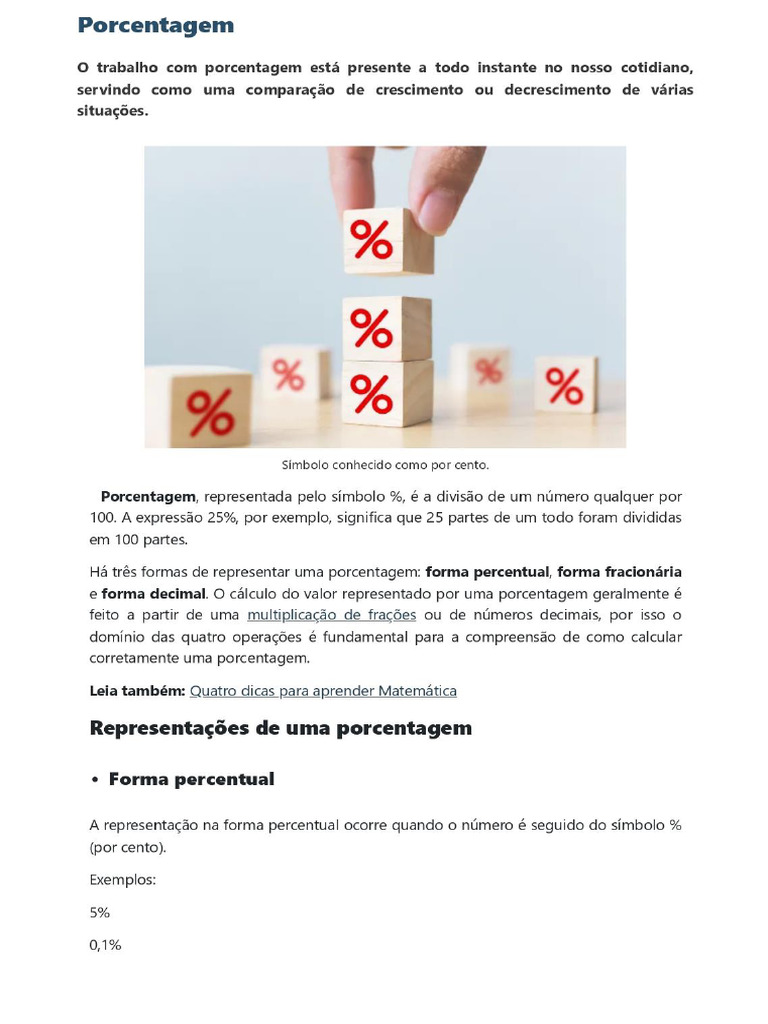 Porcentagem | PDF